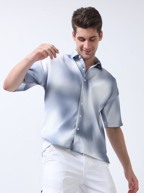 Buy Light Ash Men's ChromaPalette Drop Shoulder Shirt