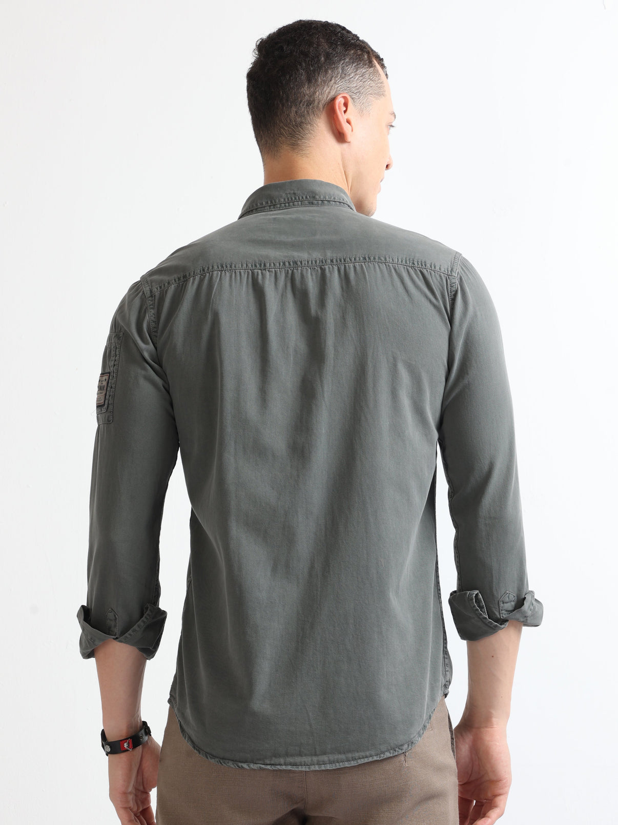 Shop Cut And Sew Rfd Double Pocket Stylish Shirt Online